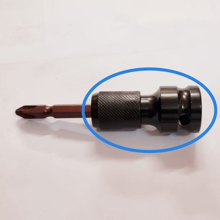 Adaptor Impact Wrench 1/2" DR Jadi 1/4" Hex-Shank Screwdriver Impact ...