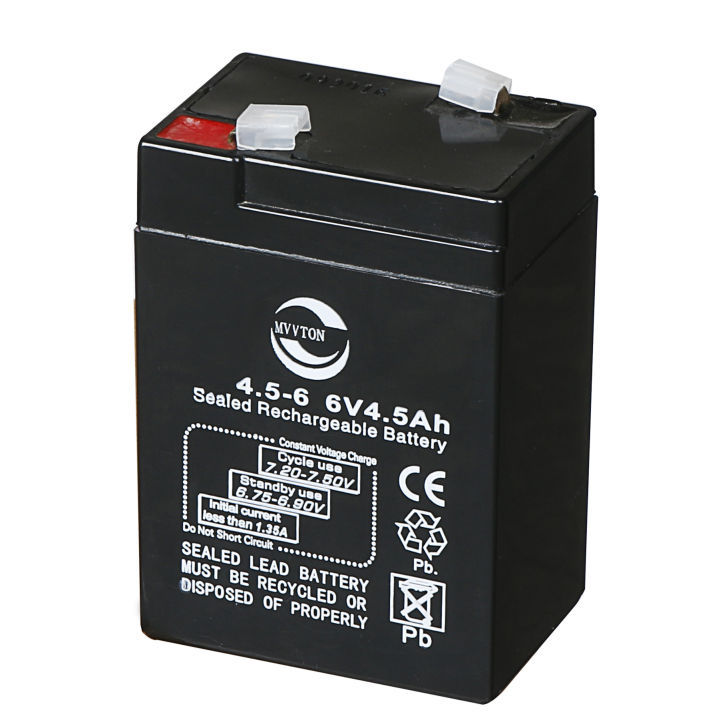 แบตเตอรี่แห้ง 6V 4.5AH Dry Battery 6V7AH เหมาะสำหรับไฟสำรองฉุกเฉิน/UPS ...