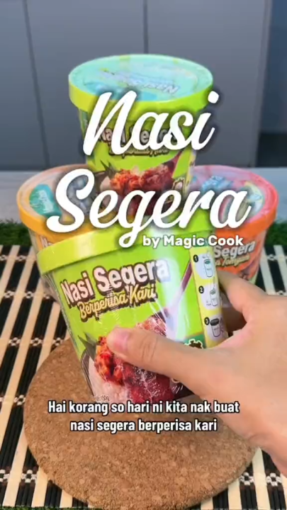 Magic Cook READY TO EAT Nasi Makanan travel food In 8 Min Instant Rice ...