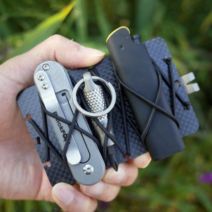 Ultra-Light Carbon Fiber Elastic Storage Board EDC Tool Combination ...