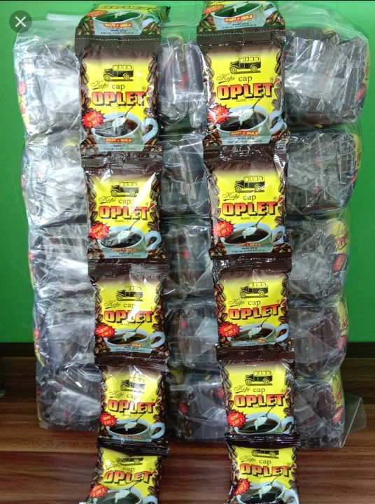 Kopi Plus Gula Cap Oplet 1pak isi 20 pcs Kopi Gula Legendaris Khas Kota ...
