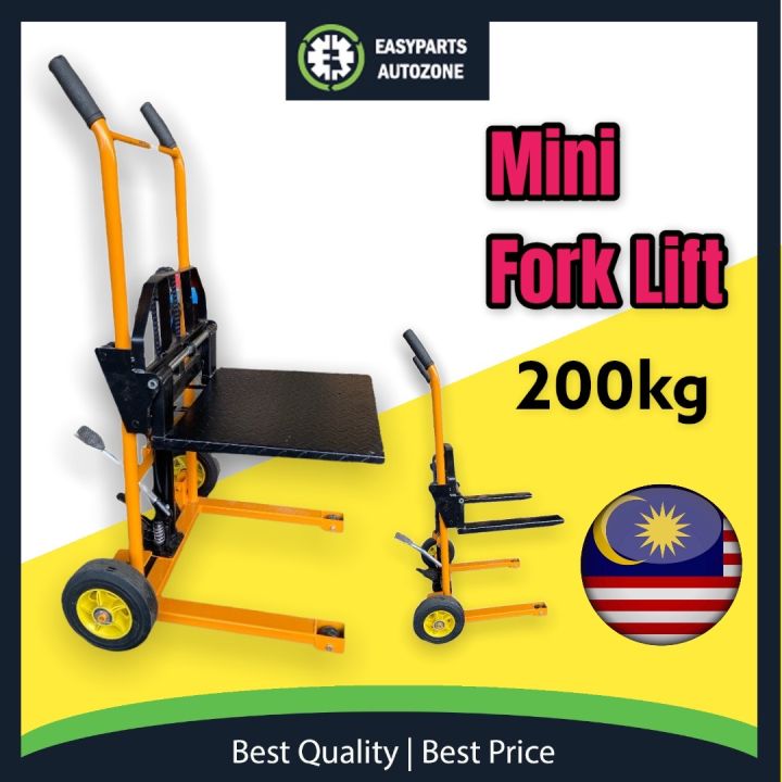 Autozone 200kg Mini Fork Lift Portable manual handling stacker, light ...