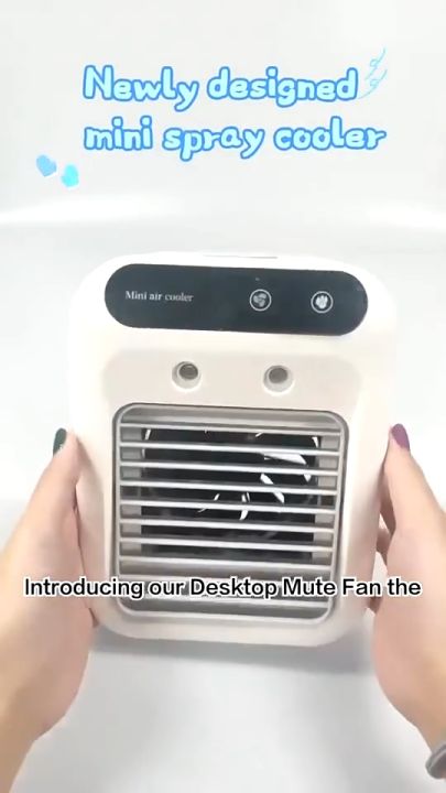 Portable Air Cooler Multifunction Mini Fan USB Water Spray Mist Air ...