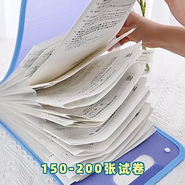 Vertical Organ Bag Test Paper Organizer, 13 Layer Portable Expanding ...