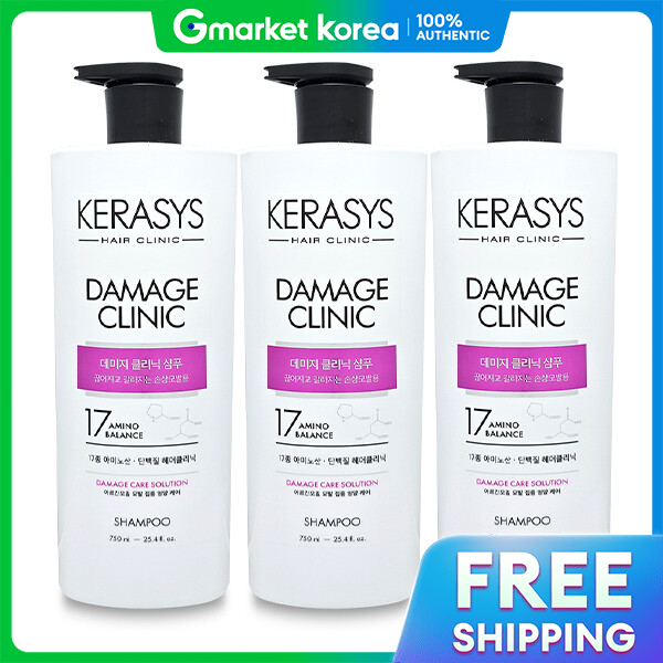 Aekyung | CeraSys Damage Clinic Protein Shampoo 750ml X 3 Pack Hair ...