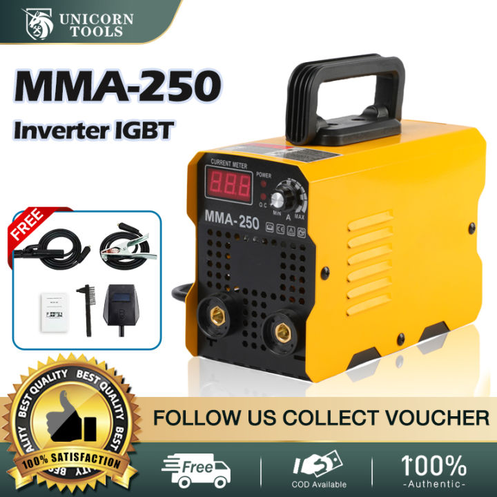 Welding Machine MMA-250 Portable IGBT Inverter MMA Welder ARC Welding ...