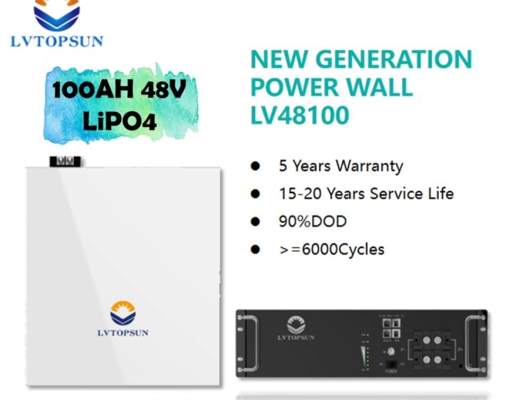 Lifepo4 100AH 48V Powerwall (LVTOPSUN) | Lazada PH