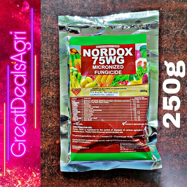 NORDOX 75WG COPPER FUNGICIDE FOR PLANTS AND ORNAMENTALS (250 GRAMS) BY ...