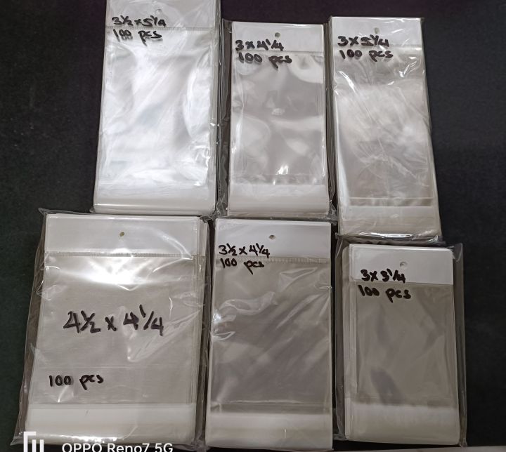 Opp plastic with ADHESIVE AND HEADERS (100pcs/pack) | Lazada PH