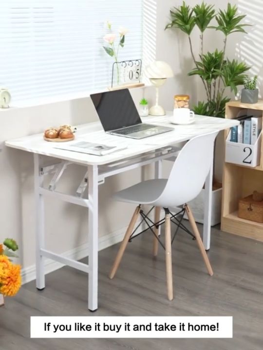 DIODIY Foldable computer table/Portable Laptop Desk Study Table Long ...