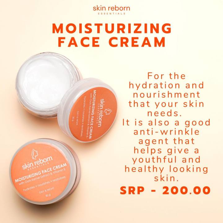 SKIN REBORN MOISTURIZING FACE CREAM 30g | Lazada PH