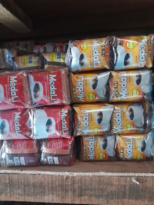 KOPI MEDALI MERAH & KUNING Kopi + gula isi 20 sachet | Lazada Indonesia