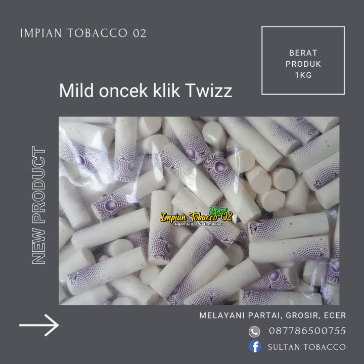 Busa Gabus Filter Mild Twizz Oncek Klik purple / Anggur 1 KG | Lazada ...