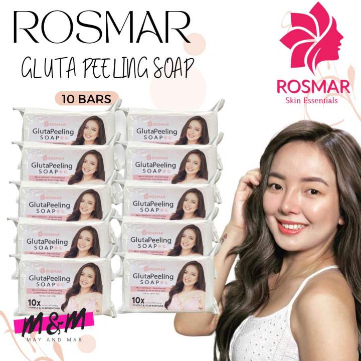 Rosmar Glutapeeling Soap 150g 10Bars Instant whitening | Remove dead ...