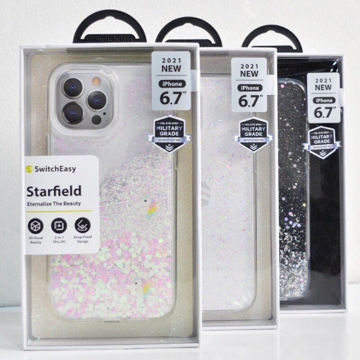 SwitchEasy Starfield เคส iPhone ลายกากเพชร 3 มิติ i13/13 Pro/13 Pro Max . | Lazada.co.th