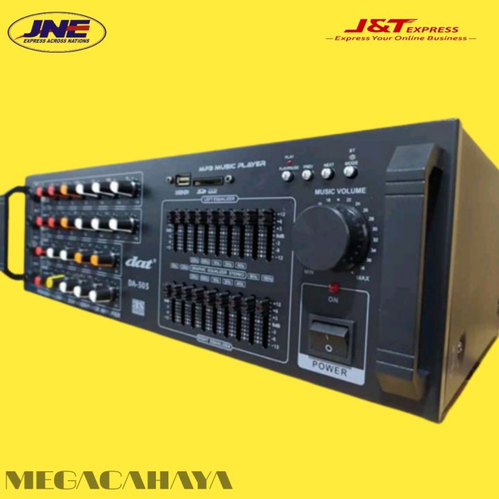 POWER AMPLIFIER SOUND SYSTEM DAT DA 303 POWER AMPLI KARAOKE BLUETOOTH ...