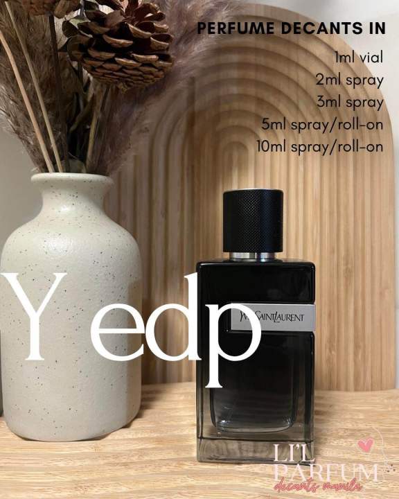 YSL Y EDP, Men Perfume Decant in Spray/Roll-on Bottles: 1ml(vial), 2ml ...