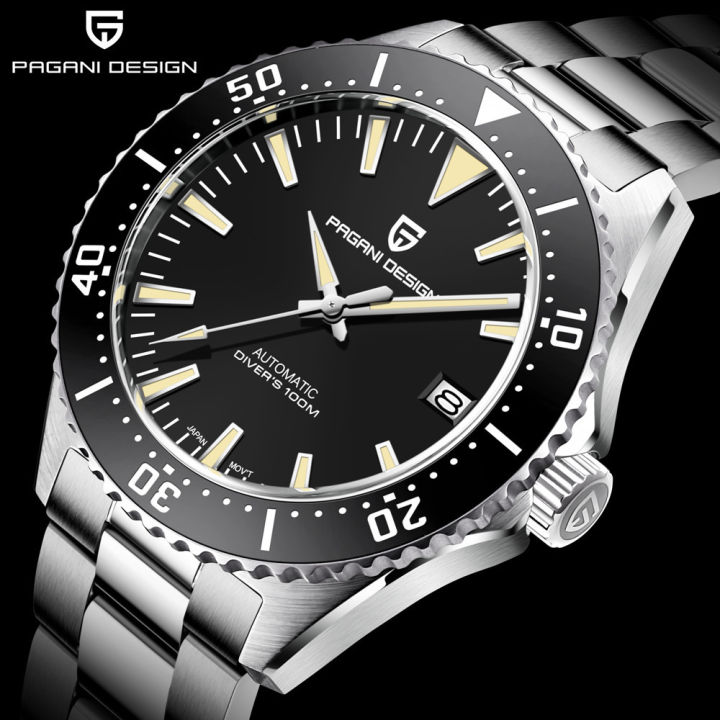 PAGANI DESIGN PD-1672 Automatic Mechanical NH35 Watch Sapphire glass ...