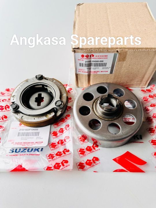 Mangkok Ganda + Kampas Ganda Assy Suzuki Smash 110 Lama Smash New Smash Titan Shogun 125 ORI ...