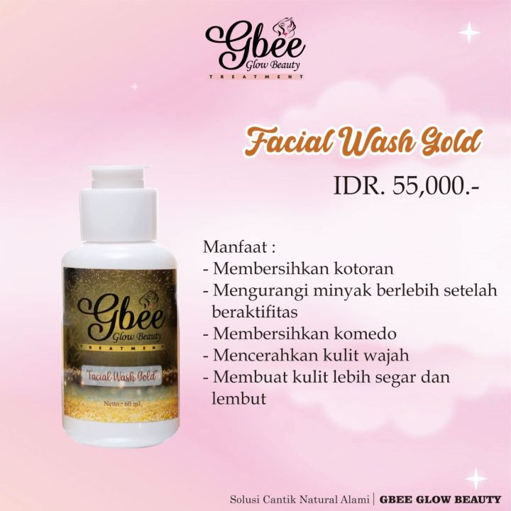 Gbee Glow Beauty Facial Wash Gold | Lazada Indonesia