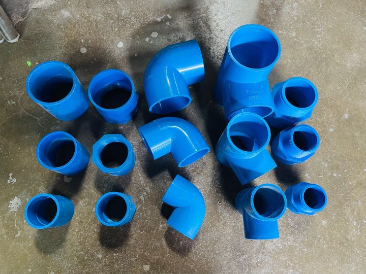 PVC Blue Fittings 2” 63mm(Elbow 2 , Tee, 2 Coupling 2 ) | Lazada PH