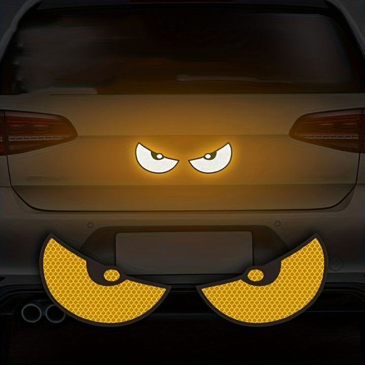2pcs/Set Reflective Car Stickers - Improve Your Vehicle's Visibility ...