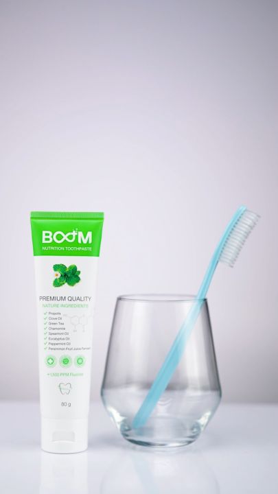 [New Lot] ยาสีฟันบูม (Boom Nutrition Toothpaste) ยาสีฟันสมุนไพร มี ...