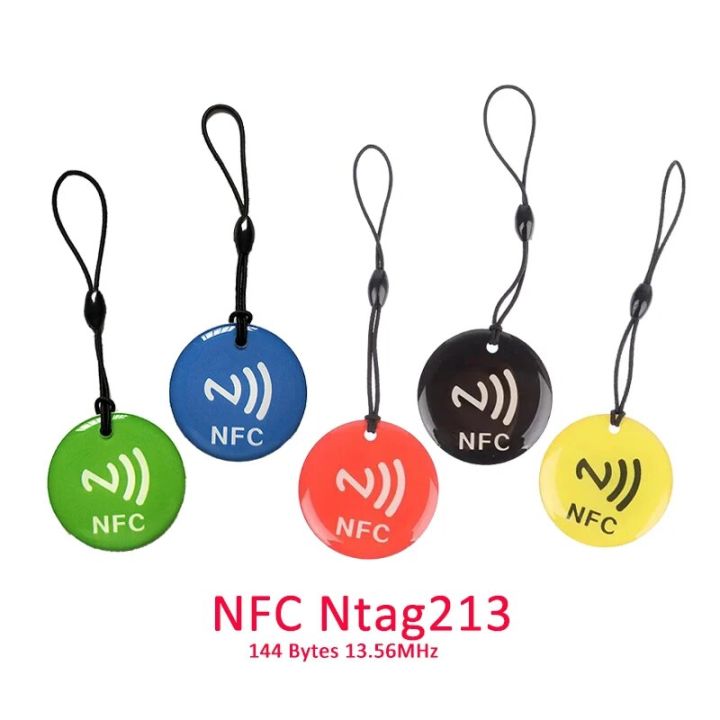 10pcs Ntag213 NFC Tag Lable Token With Rope RFID 13.56MHz 144 Bytes ...