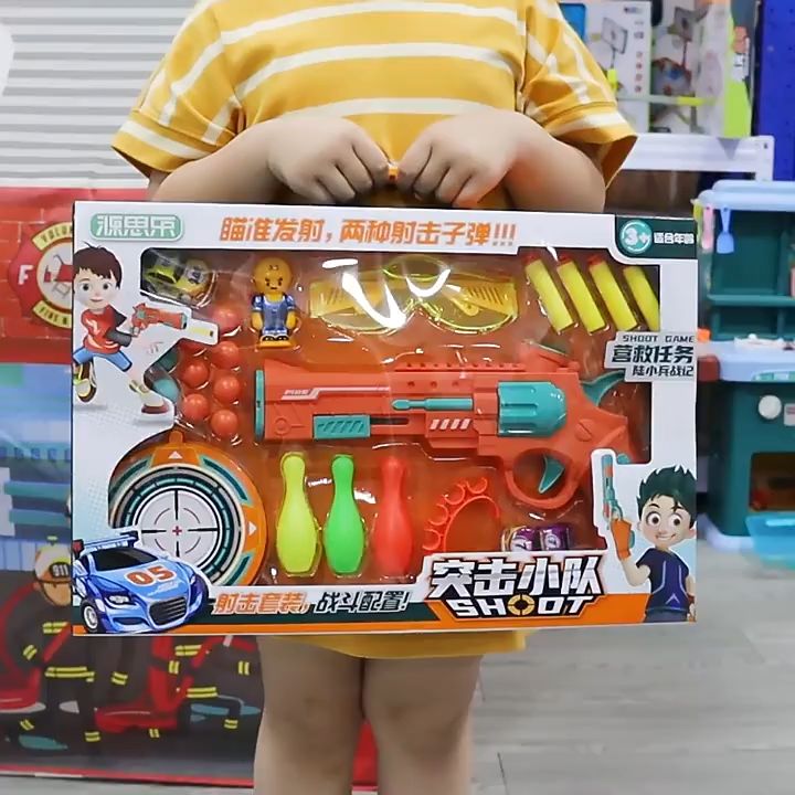 【4 Design Free Bullets Toy Gun】Glock Pistol Children Soft Bullet Gun ...