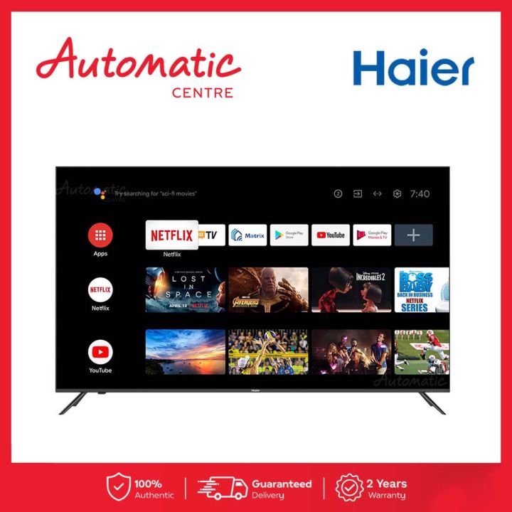 Haier UHD H58K68UG 58-inch 4K Ultra HD Android TV with Dolby Digital ...