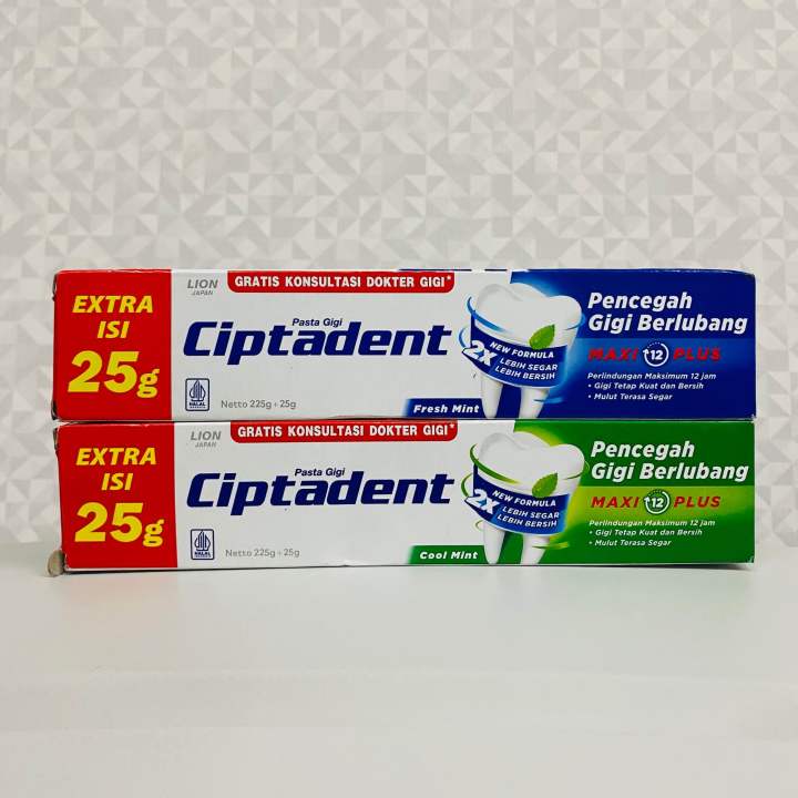 Ciptadent Maxi 12 Plus Pasta Gigi Jumbo 225gr | Lazada Indonesia