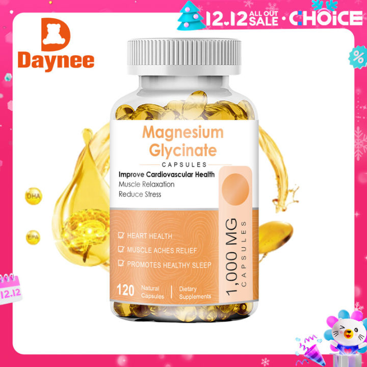 Daynee Magnesium Glycinate Capsules Improve Sleep Support Bone Health ...
