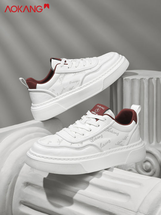 AOKANG | Giày Plimsolls Đế Dày Màu Trắng Phong Cách Thường Ngày | Lazada.vn