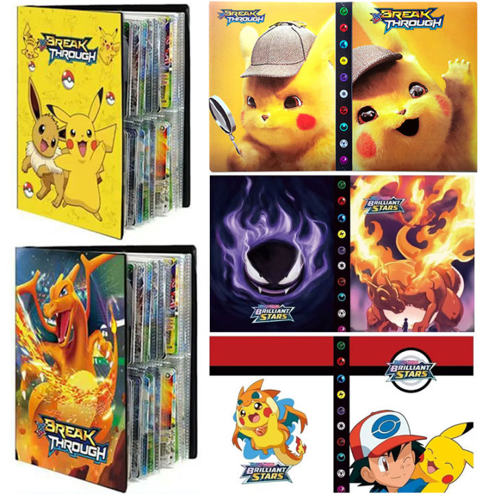 Large Cards Album 4 Pocket 240 Card Book Map Letters Holder Binder ...