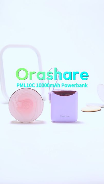 Orashare PML10C 10000mAh Mini Powerbank Built-in Type C Cable 22.5W ...