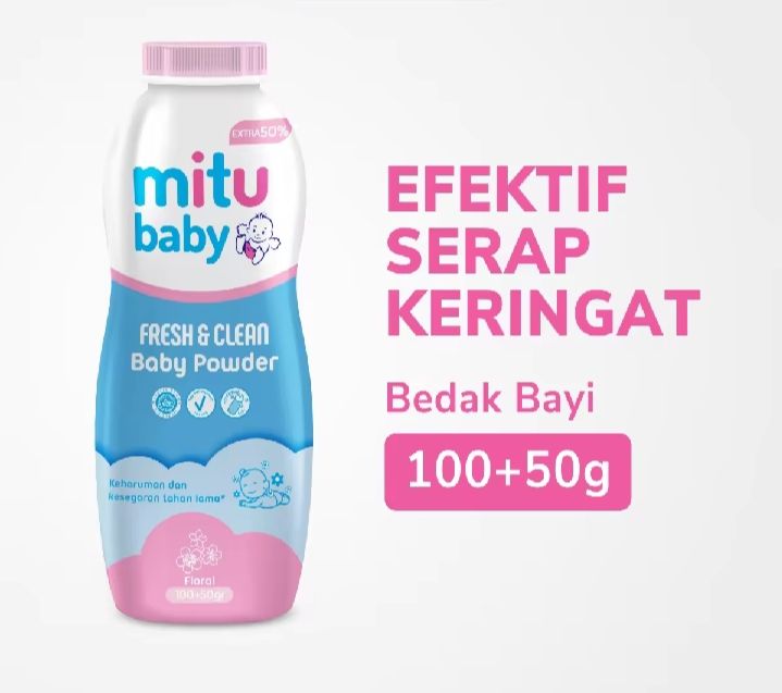 Mitu baby powder fresh & clean 100 + 50 g | Lazada Indonesia