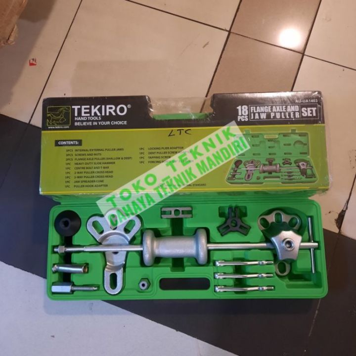 TEKIRO treker as roda mobil set 18 pcs / flange axle and jaw puller set ...