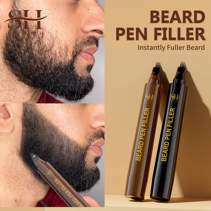 Beard Pen Filler Men Waterproof Moustache Coloring Pen Beard Coloring ...