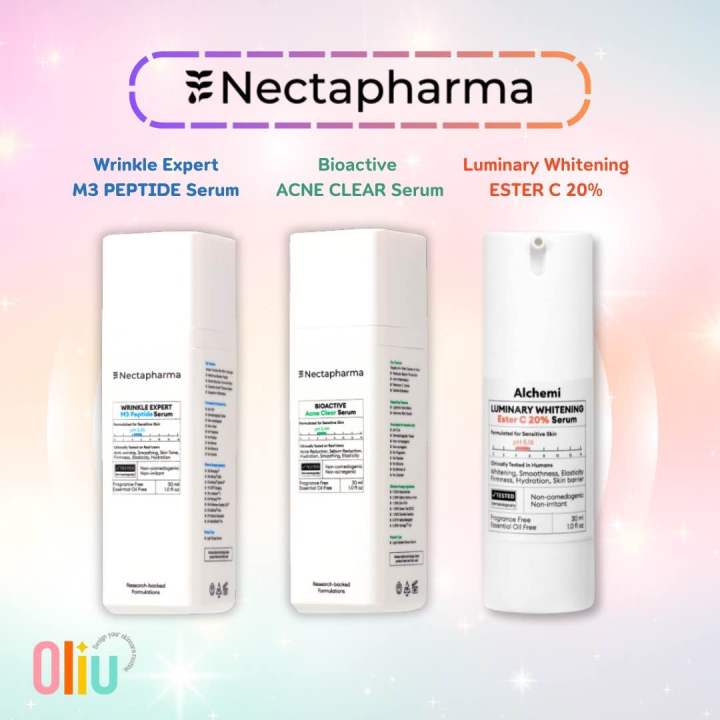 Nectapharma WRINKLE EXPERT M3 Peptide Serum / Luminary Whitening Ester ...