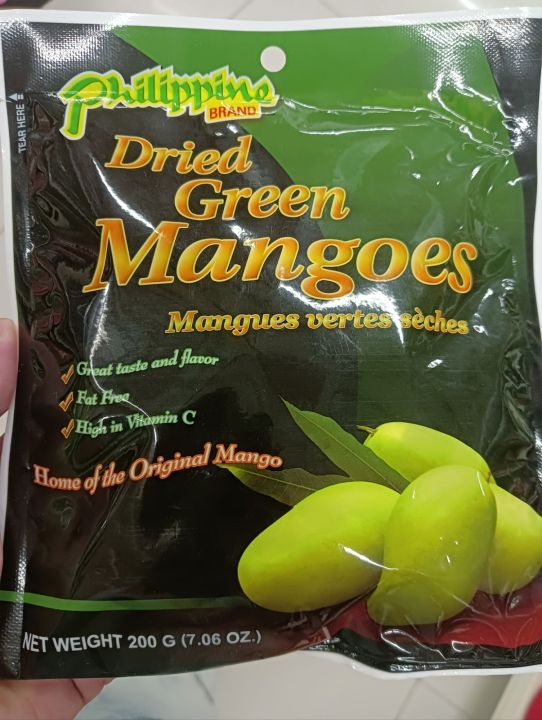 Cebu Philippine brand dried green mango 200 grams and 100 grams per ...