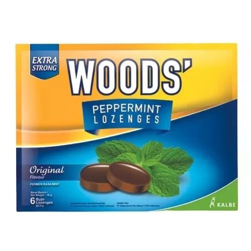 PERMEN WOODS PEPPERMINT LOZENGES 6' PERMEN WOOD BATUK WOODS LOZENGES ...