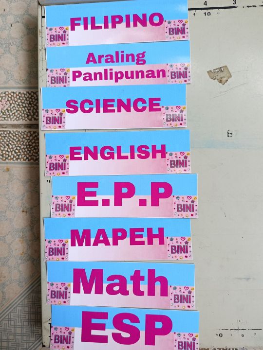 Subject Label for notebook sticker 8pcs | Lazada PH