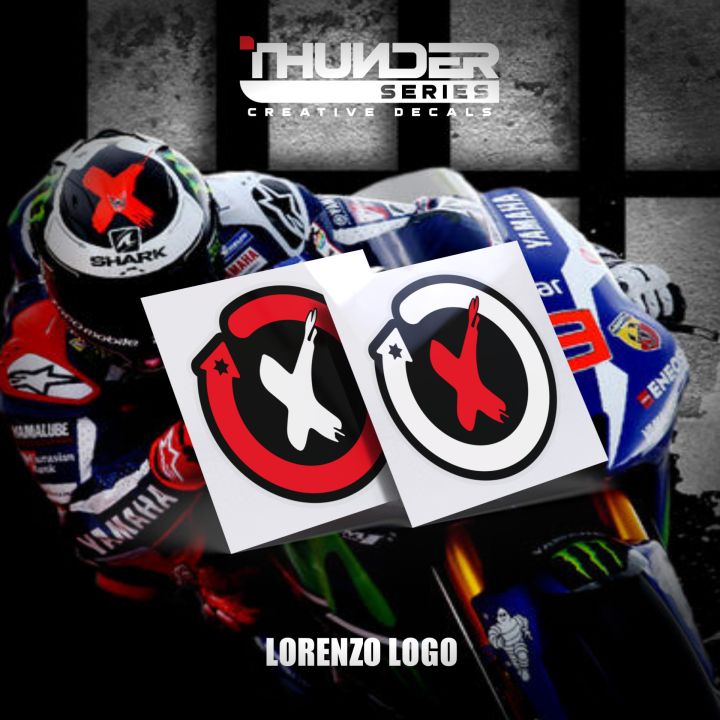Stiker Lorenzo Logo || Cutting Sticker Lorenzo Logo || Stiker Helmet ...