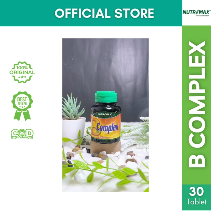 NUTRIMAX B Complex 30 Tablet | Suplemen Sistem Saraf Neutropik Membantu Mengatasi Stress ...