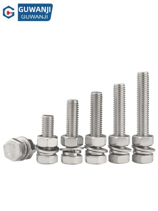 GUWANJI | Stainless Steel Hex Screws Nut Set | Lazada Philippines