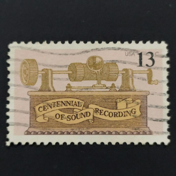 1977 Stamp USA-Complete Unique Used Stamp-13c Centennial Of Sound ...