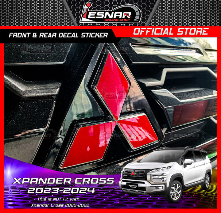 Mitsubishi Xpander Cross 2023-2024 Front and Rear Logo Decal Sticker ...