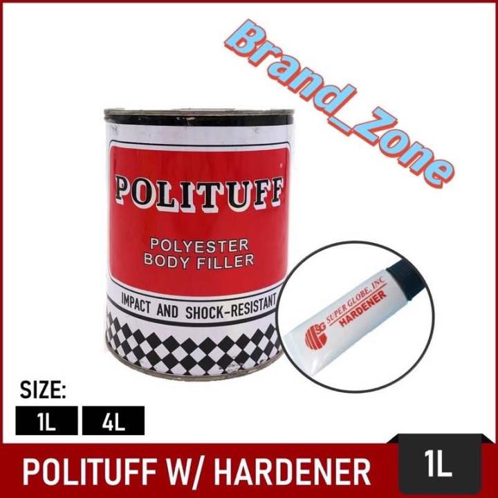 POLITUFF POLYESTER BODY FILLER *1 LITER* | Lazada PH