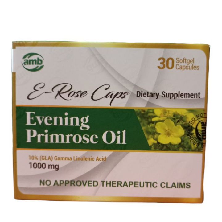 E-ROSE / PRIMOSA / MEDIROSE / ROSEMED Evening Primrose oil 30's 2025 ...