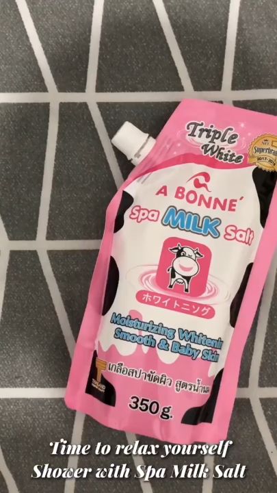 A BONNE Spa Milk Bath Salt Body Scrub Whitening & Moisturizing Skin ...
